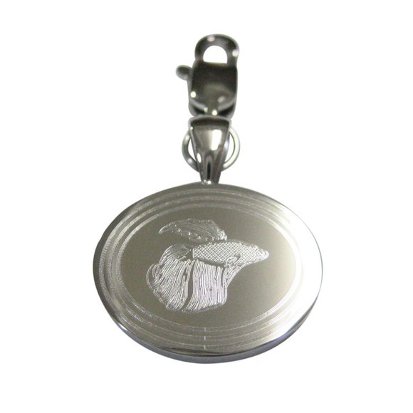 Kiola Designs | Accessories | Oval Betta Fish Pendant Zipper Pull Charm ...
